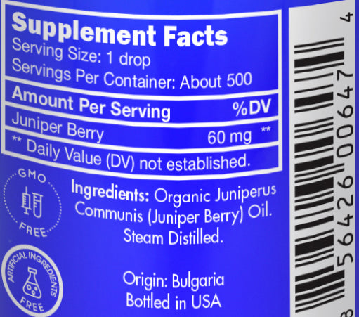 Zongle USDA Certified Organic Juniper Berry Essential Oil, Bulgaria, S ...